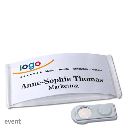 75 x 37 mm | smag® Magnet Namensschilder EVENT, magnetisch | SPRINTIS