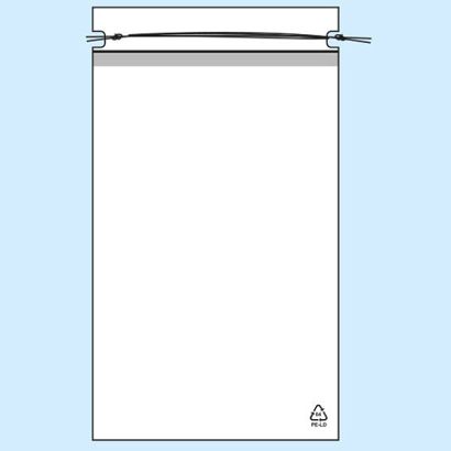 300 x 470 mm Kordelzugbeutel, PE-Folie 50 µm | SPRINTIS