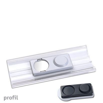 75 x 27 mm | smag® Magnet, extra stark Namensschilder PROFIL ...