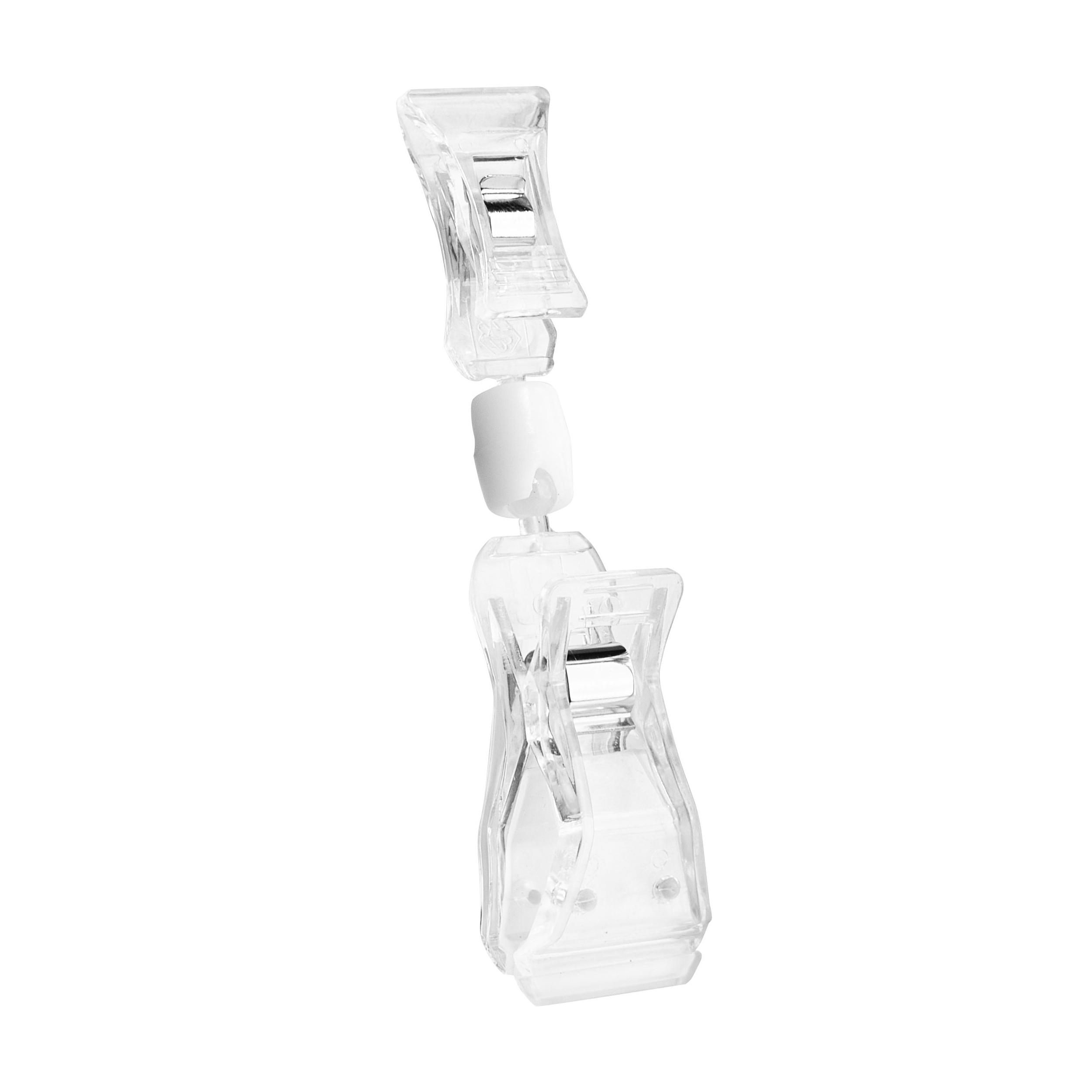 Sign-Clip mit kleiner Klammer und großer Klammer, transparent | SPRINTIS