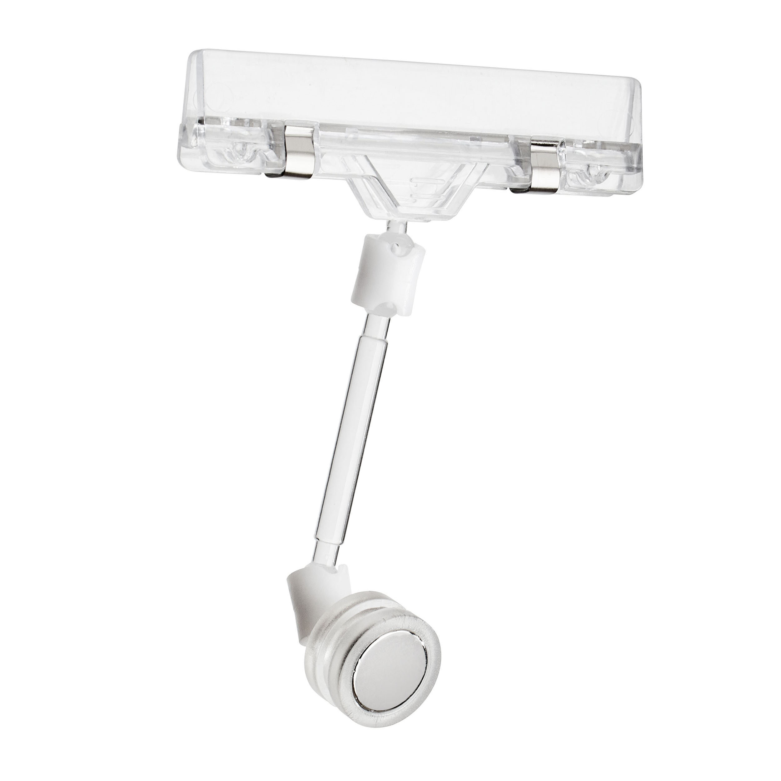 Sign-Clip mit Schildhalter und Neodym-Magnetfuß, 5 cm Verlängerung ...