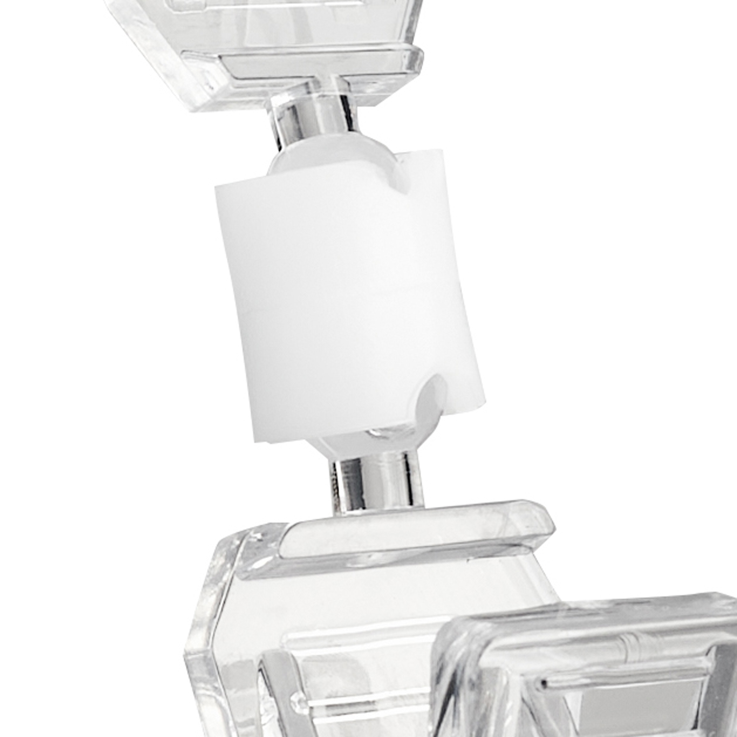 Sign-Clip mit kleiner Klammer und großer Klammer, transparent | SPRINTIS